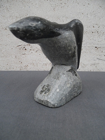 Inuit stone penguin sculpture by Canada Eskimo Art Esquimau, 1970s ...