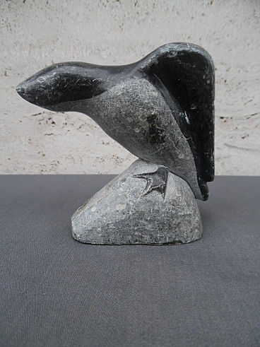 Inuit stone penguin sculpture by Canada Eskimo Art Esquimau, 1970s ...