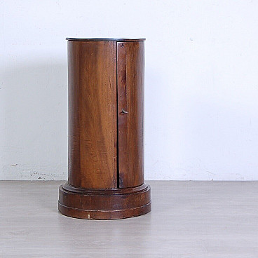 Empire wood column bedside table, second half of the 19th century | intOndo