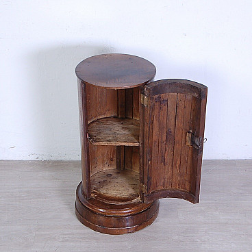Empire wood column bedside table, second half of the 19th century | intOndo