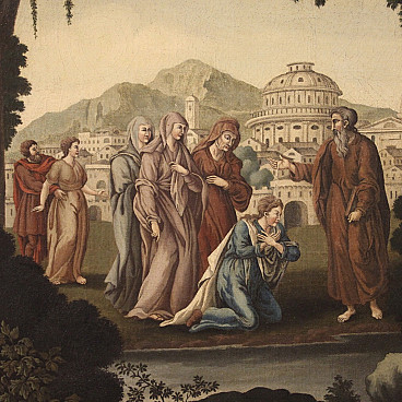 John Baptist Jackson, Baptism of Lydia, oil painting on canvas, 1762 ...
