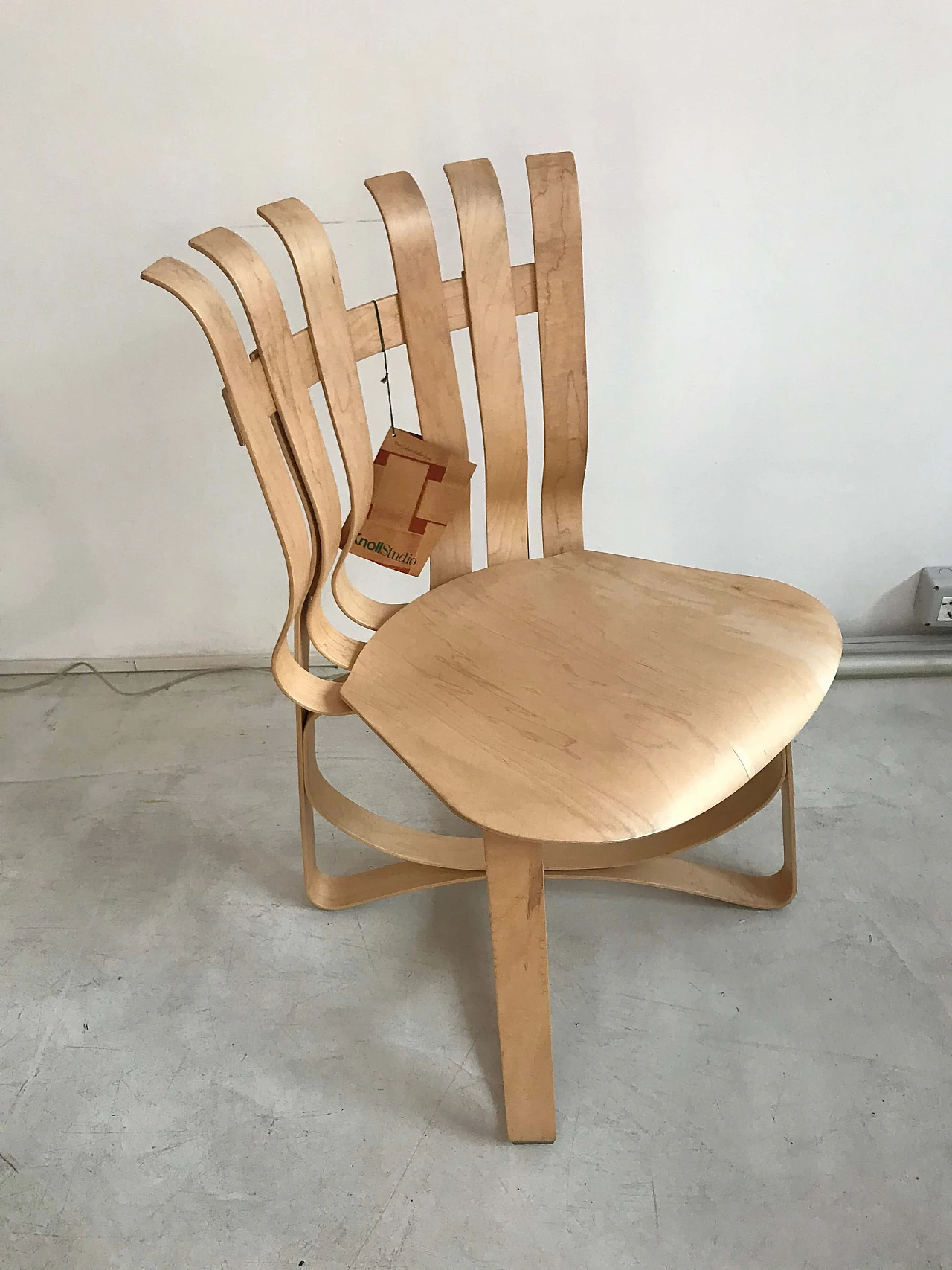 Pair of Hat Trick maple chairs by Frank Gehry for Knoll USA, 1993 | intOndo