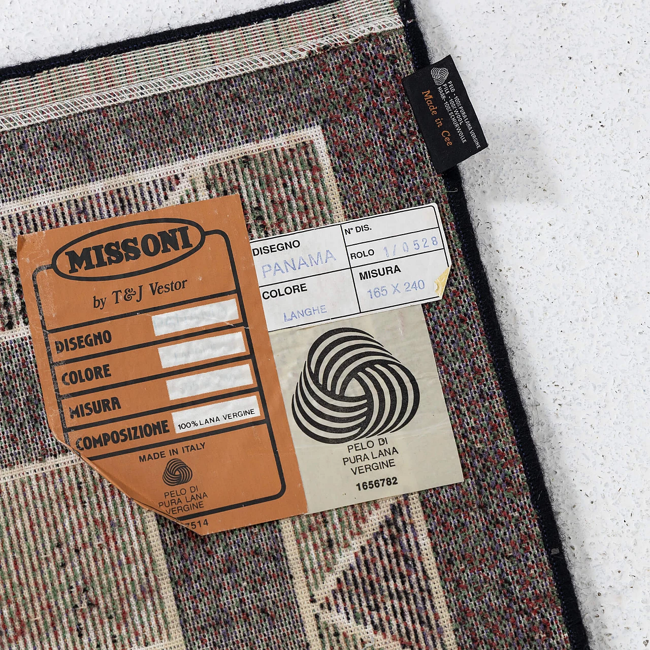 Panama Langhe rug by T&J Vestor for Missoni, 1978 | intOndo