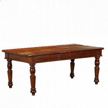 Spruce table with drawer, late 19th century | intOndo