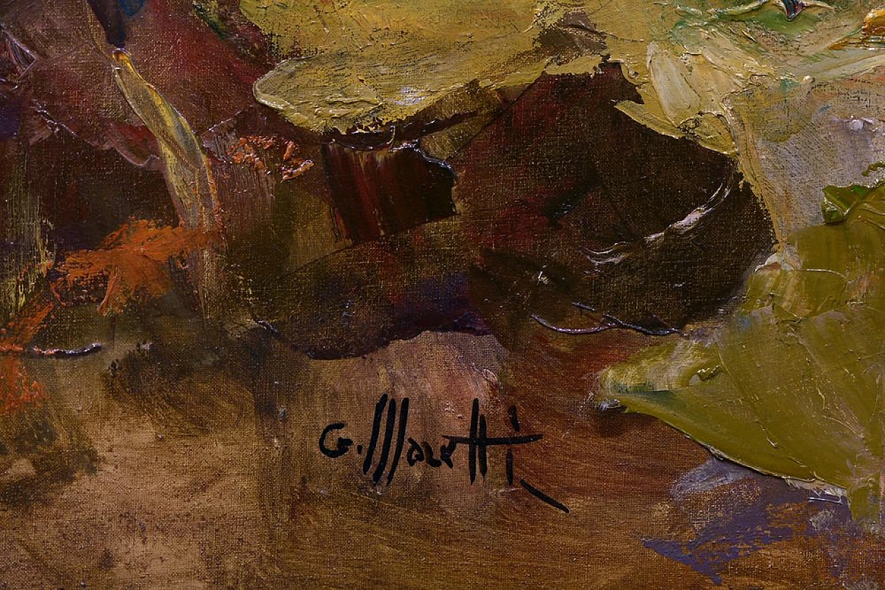 Landscape by Giacomo Moretti, framed oil painting, 1970s | intOndo