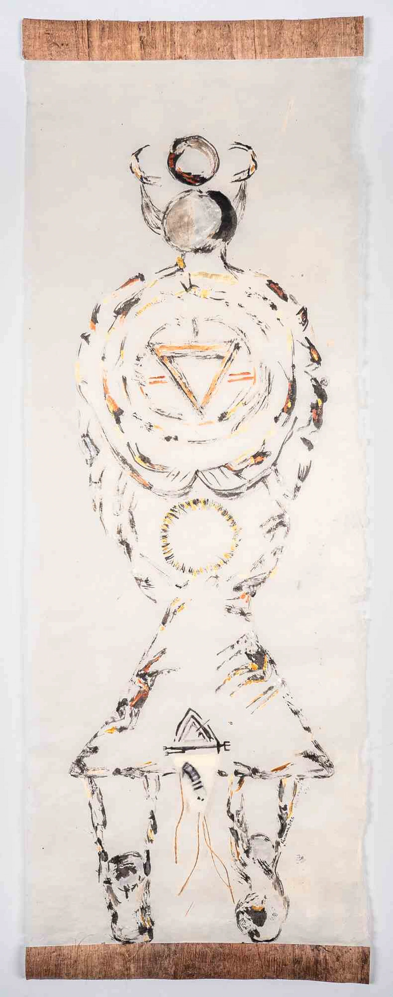 Parimah Avani, Full Moon Goddess, Light of Ways, Drawing-Ink Acrylic ...