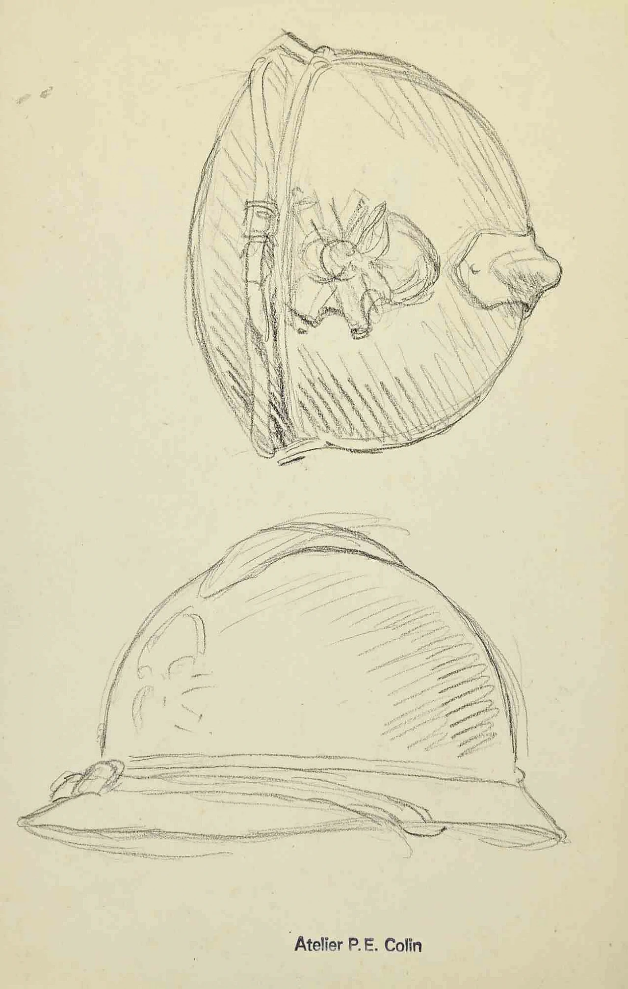 Paul Emile Colin, Helmets, Drawing 2000s | intOndo