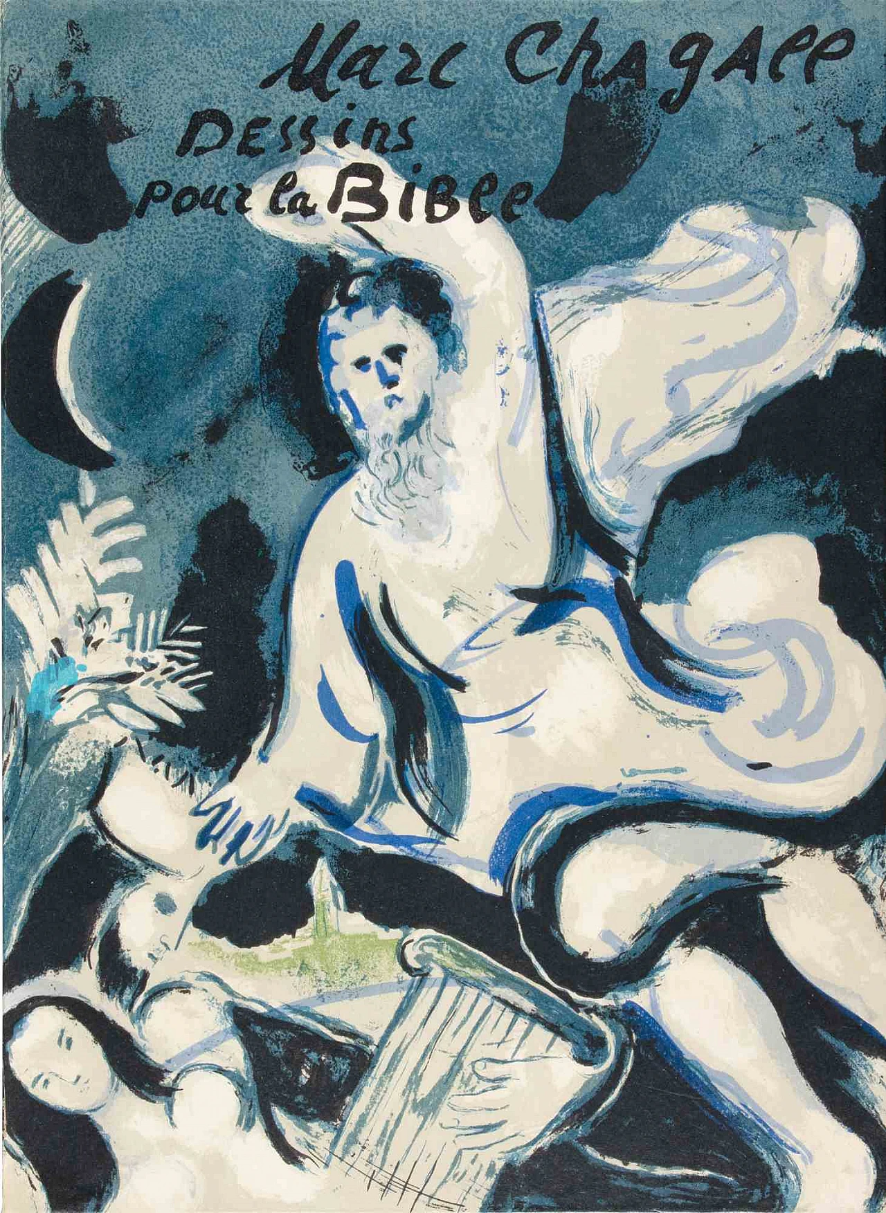 Marc Chagall, Cover for "Dessins pour la Bible", Lithograph 1960s-1970s ...