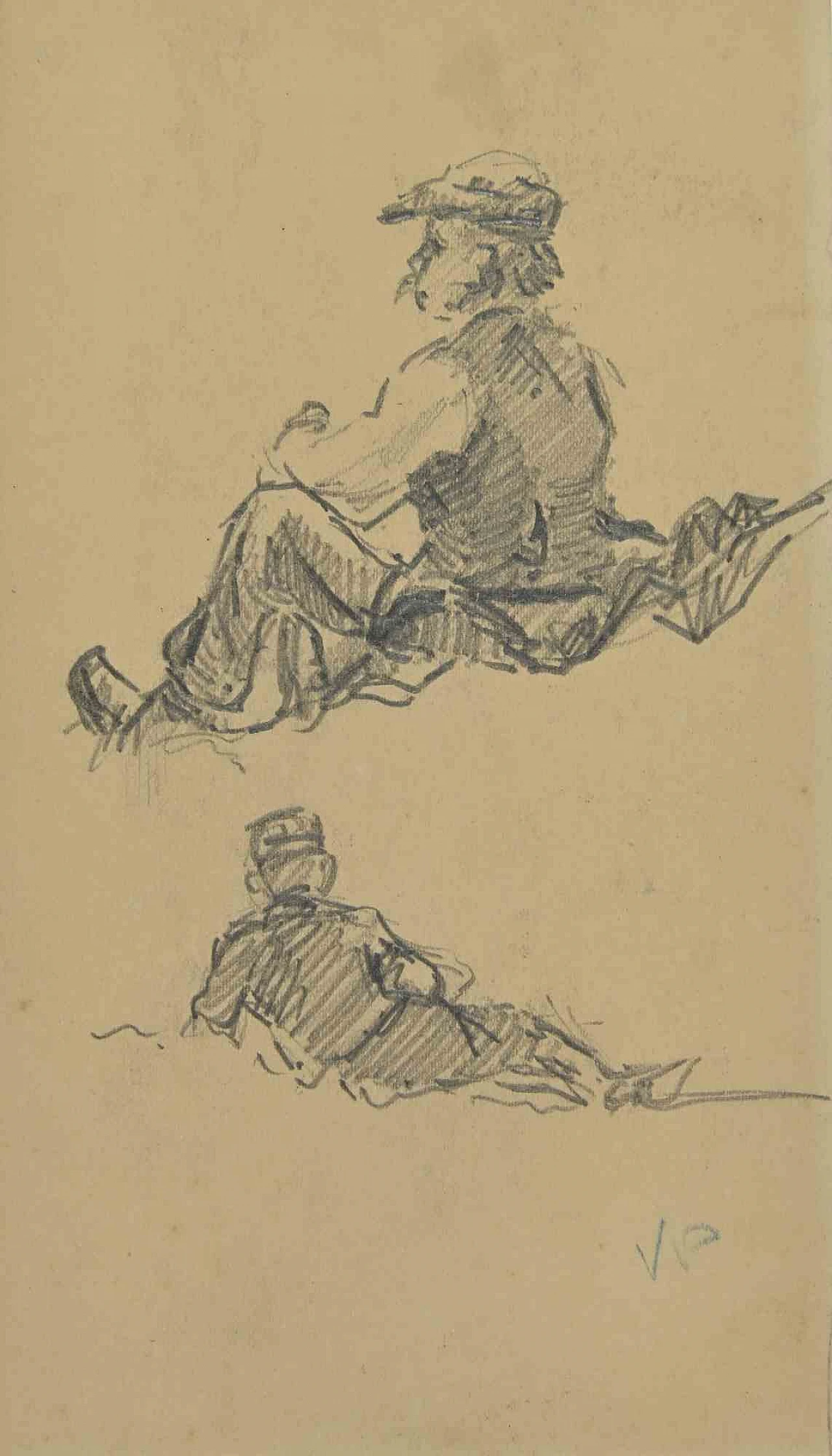 Anonymous, Two Figures, Drawing 2000s | intOndo