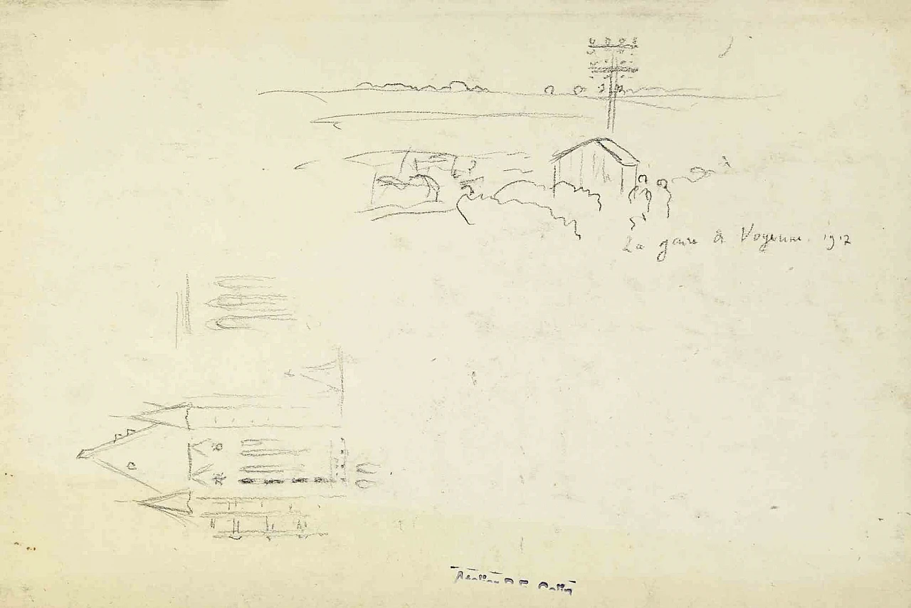 Paul Emile Colin, Houses, Drawing 2000s | intOndo