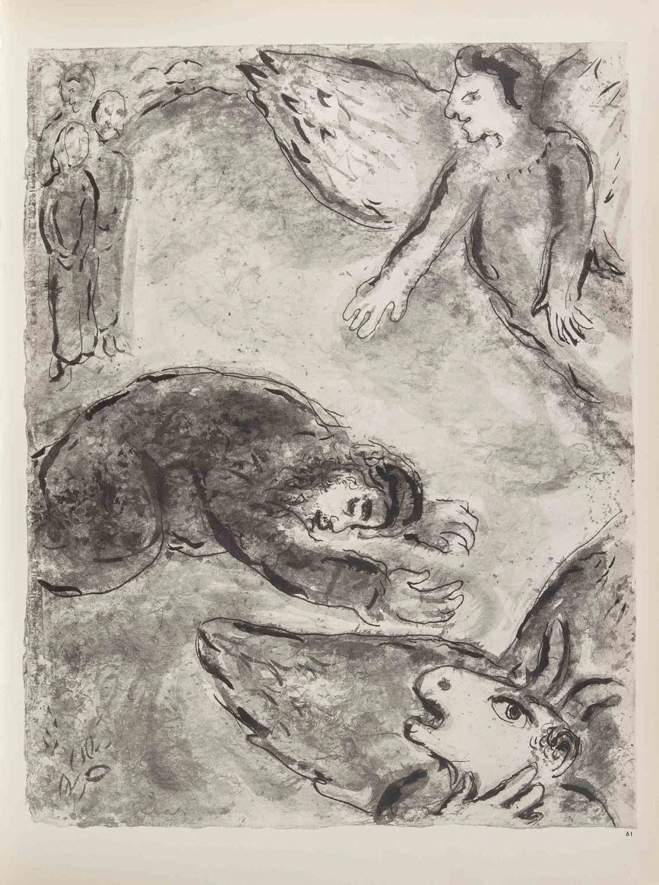 Marc Chagall, Satan Tests Job's Faith, Heliogravure 1960s-1970s | intOndo