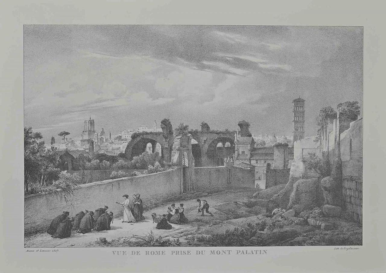 G. Engelmann, Vue de Rome Prise de Mont Palatin, Offset 2000s | intOndo