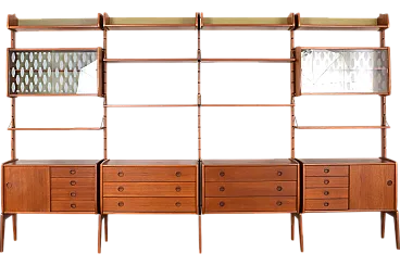Ergo teak wall unit by Texmon e Blindheim for Mobelfabrikk, 60s | intOndo