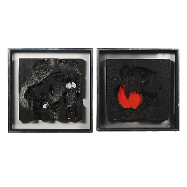 Pair of abstract paintings by Roberto Ciaccio, 20th century | intOndo