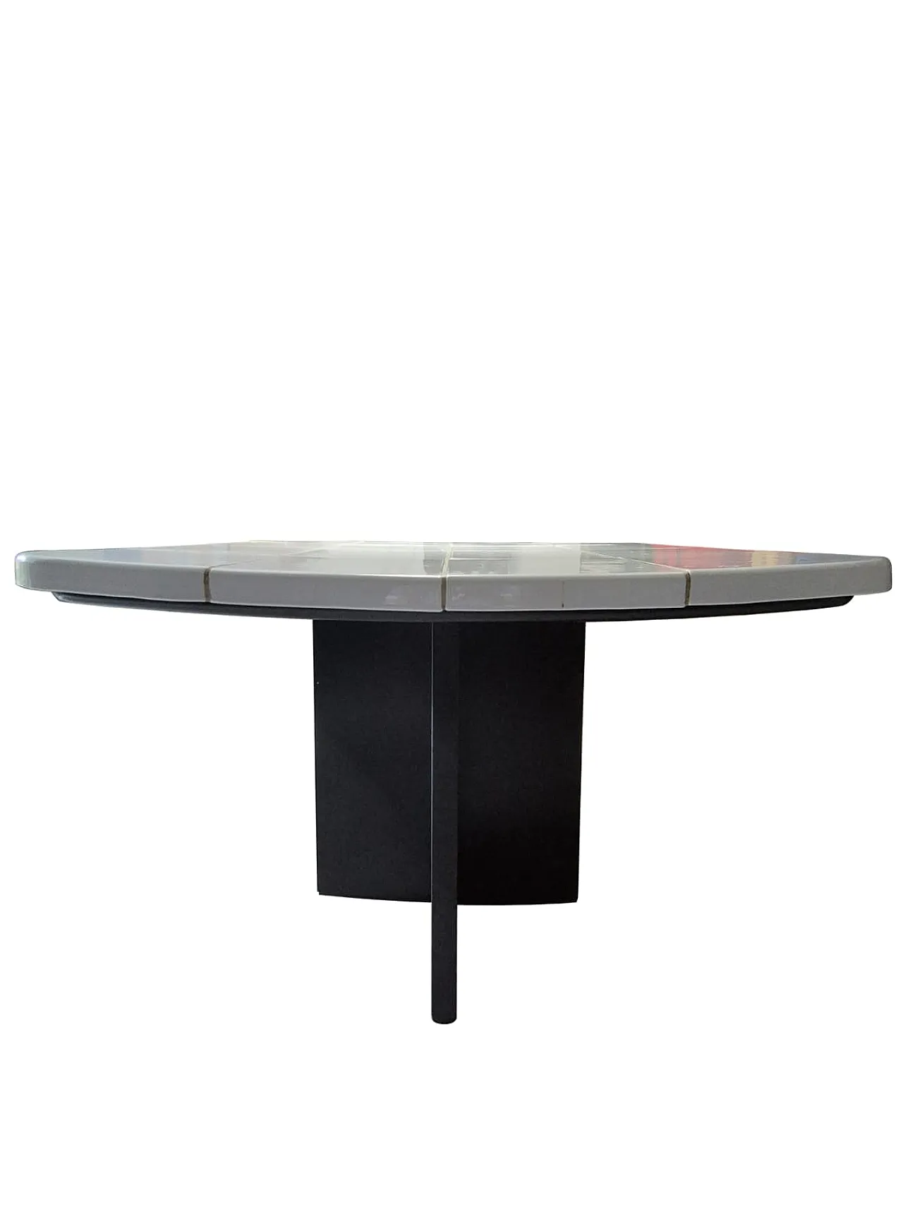 Italian table in ceramic and metal, 1970s | intOndo
