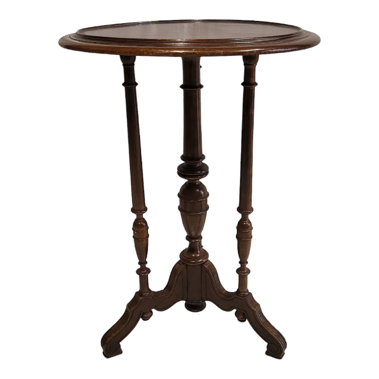 Tripod coffee table in mahogany wood, Italy | intOndo