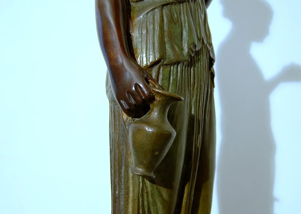 Bronze sculpture, Hebe the Greek goddess by James Hunt, 19th century ...
