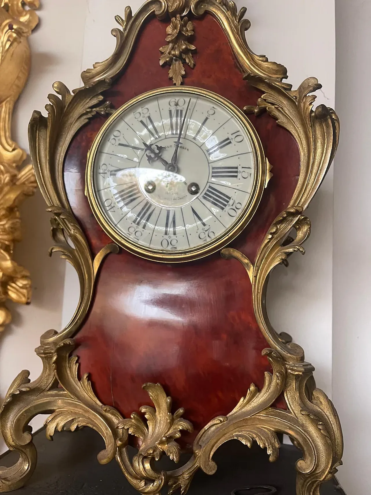 Louis XV Console Clock tortoiseshell and bronze effect, 18th century ...