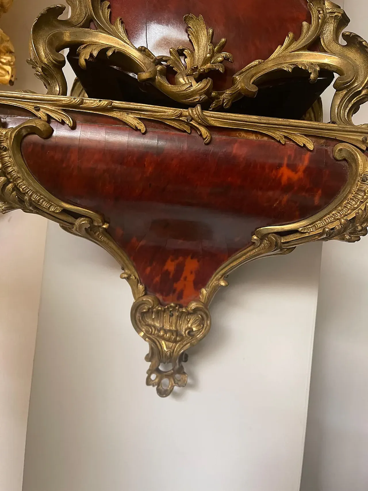 Louis XV Console Clock tortoiseshell and bronze effect, 18th century ...