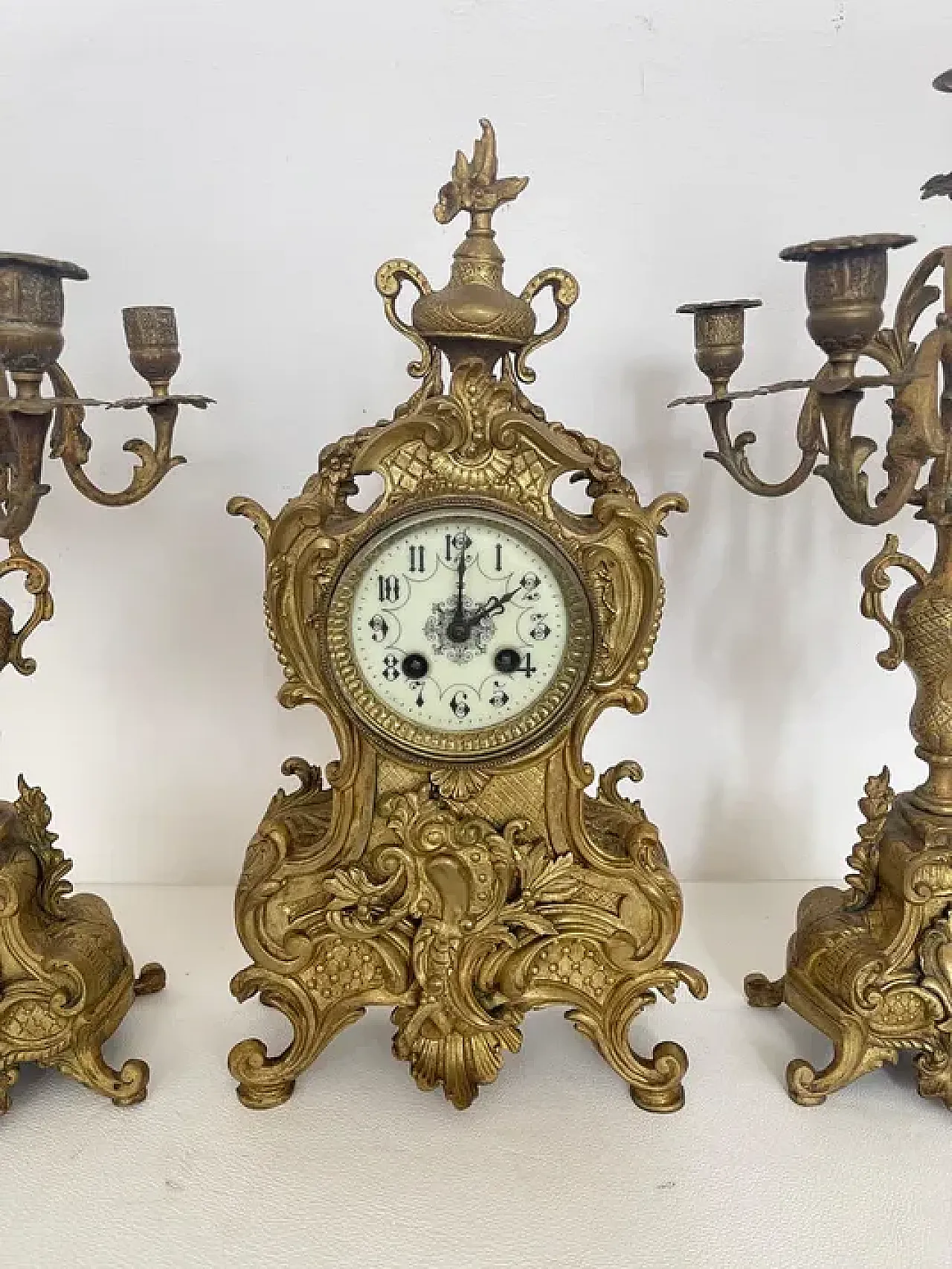 Triptych in gilded bronze, 19th century | intOndo