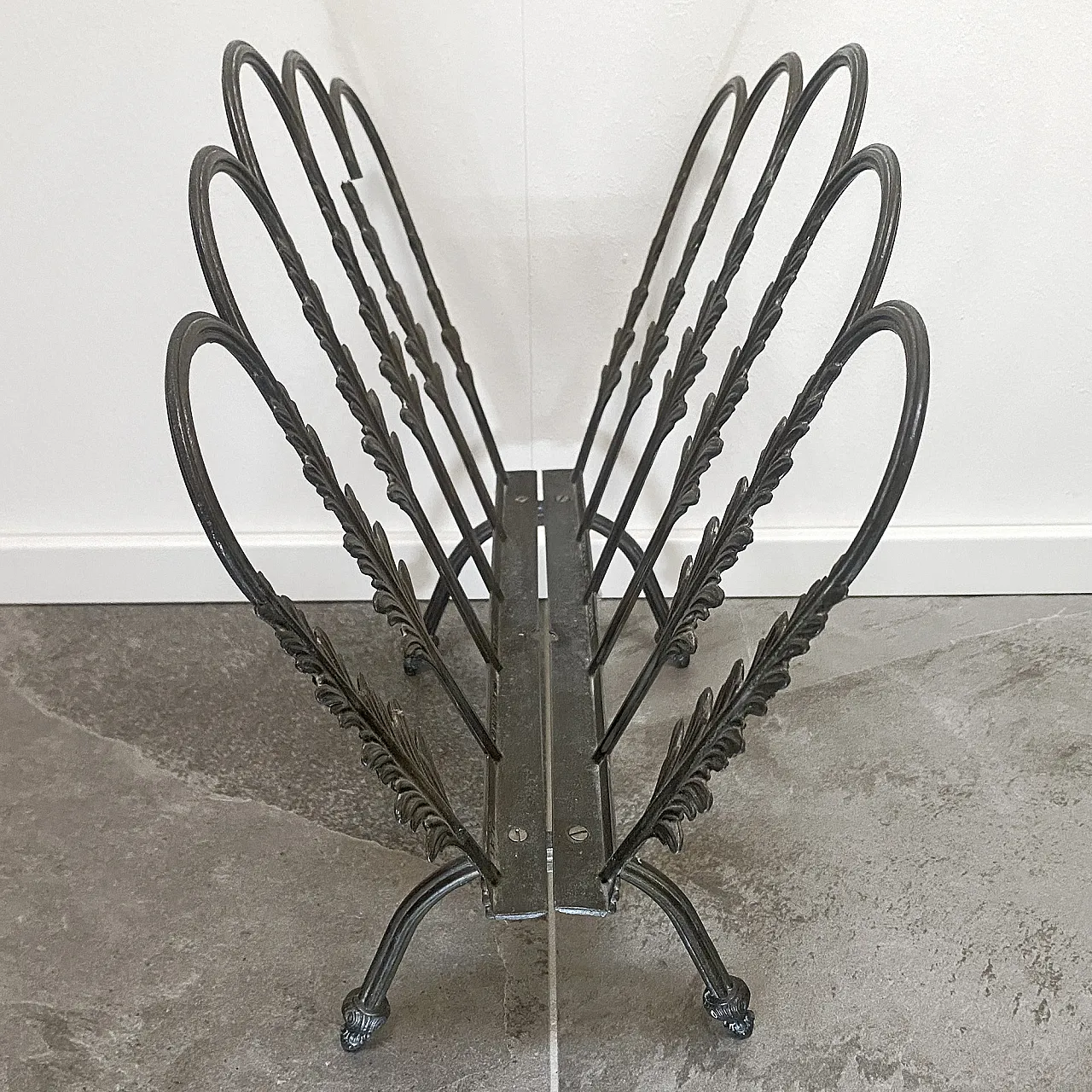 70s floral magazine rack | intOndo