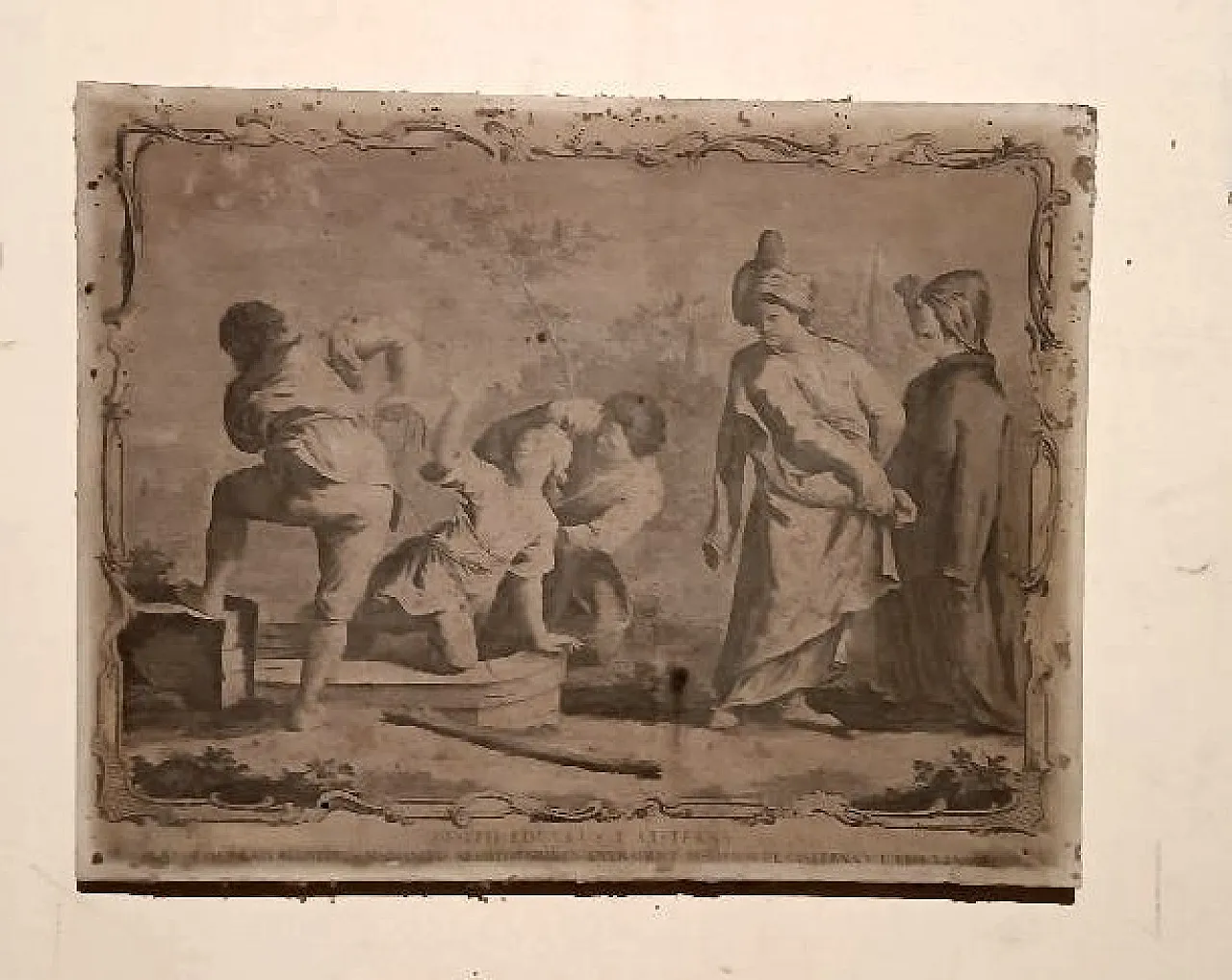 Joseph pulled from the well by his brothers by G.Volpato, 18th century ...