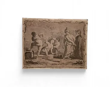 Joseph pulled from the well by his brothers by G.Volpato, 18th century ...